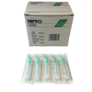 Aguja Hipodermica Verde, Amarilla y Rosa NIPRO – Coinmed