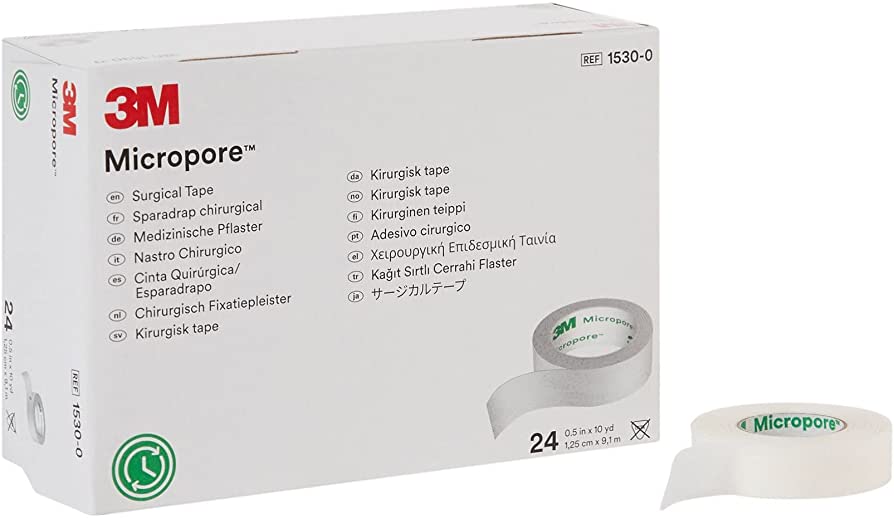 Micropore Quirúrgica Adhesiva color Blanco 1.25 X 9.1 CM 1530-0 3M – Coinmed