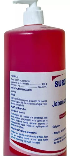 SURGITANE Jabón Antiséptico Gluconato de Clorhexidina al 4% 1 L. DIAFR ...