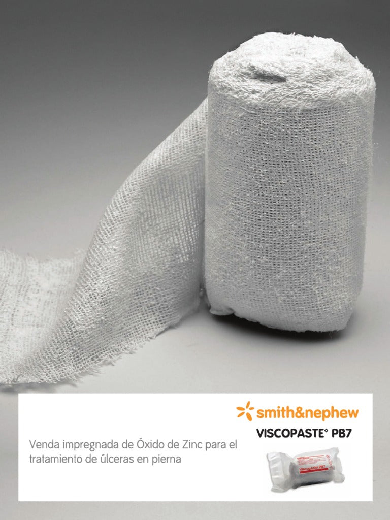 VISCOPASTE PB7 Vendaje de pasta de Óxido de Zinc 7.5cm x 6cm Smith & N ...