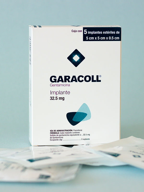 Garacoll Gentamicin 32.5 mg Box with 5 sterile implants 5 x 5 x 0.5 cm ...
