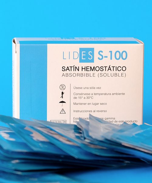 LIDES S-100 Satín Hemostático Absorbible 4cm x 8cm – Coinmed